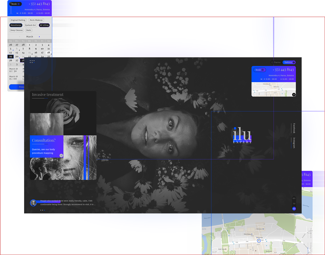 iluexpert beauty clinic - danilab design & development